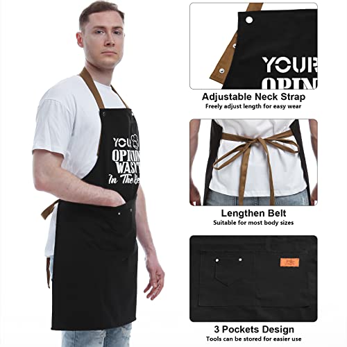 Gifts For Men, Women, Father's Day Gifts, Gifts for Dad, Husband, Boyfriend, Brother, Mom, Wife, Girlfriend, Unique Birthday Gifts, Humor Apron for friends,Bff, REHAVE Kitchen Chef Aprons Baking Gifts