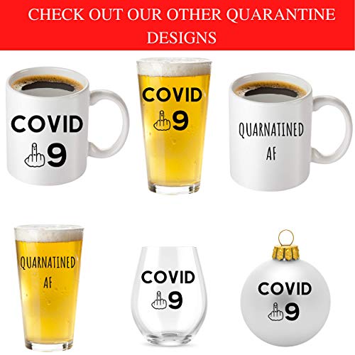 COOL AF Funny Quarantine Shot Glass - Quarantine Gifts For Women And Men - Great For Birthday, Christmas, Halloween, Mom, Dad, Nurse, Teacher, Sister, Brother, Or Best Friend