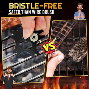 2 Pack BBQ Grill Scraper Gifts for Men - Stocking Stuffers for Men Women Grill Accessories Cleaner Scraper