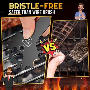 2 Pack BBQ Grill Scraper Gifts for Men - Stocking Stuffers for Men Women Grill Accessories Cleaner Scraper