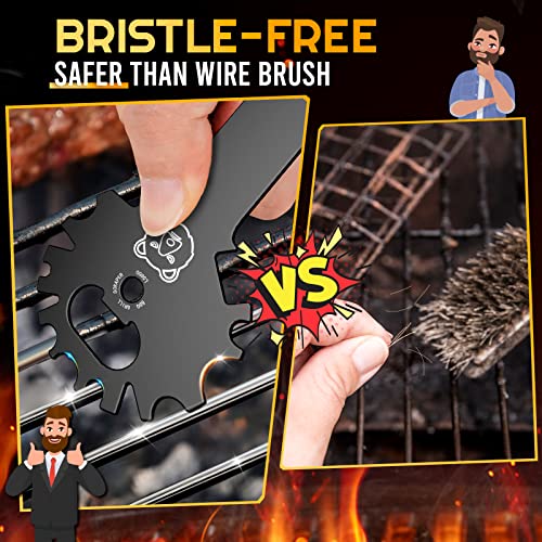 2 Pack BBQ Grill Scraper Gifts for Men - Stocking Stuffers for Men Women Grill Accessories Cleaner Scraper