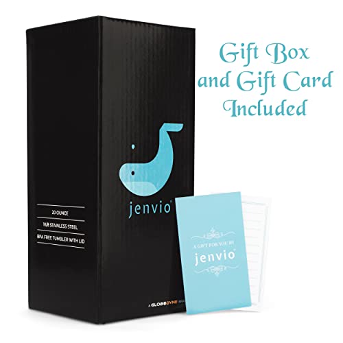 JENVIO Gifts for Golfers | The 19th Hole | Stainless Steel Travel Tumbler with 2 Lids 2 Straws Gift Box and Card | Unique Cool Funny Valentines Golf Stocking Stuffers Husband Dad Stuff Cup