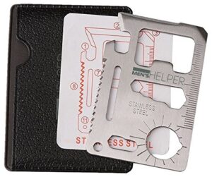 belursus multitool wallet pocket card – multi-tool survival camping kit – credit card size multipurpose bottle opener, can opener, pocket knife, lock pick – best gift for men – 14 in 1-2 pack