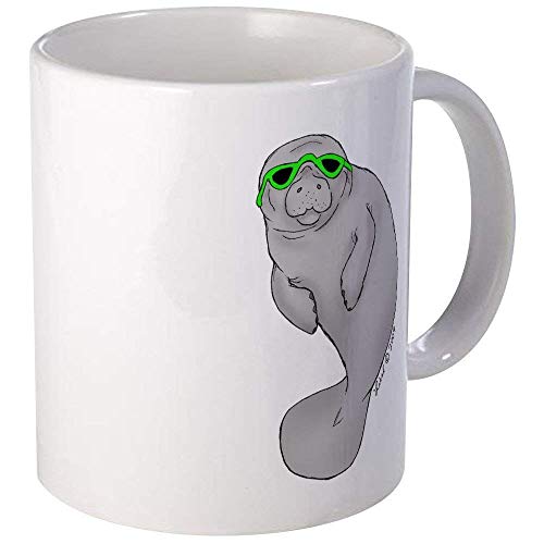 Cool Manatee Mug - Ceramic 11oz Coffee/Tea Cup Gift Stocking Stuffer