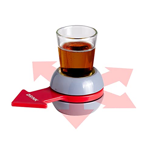 CRETVIS Shot Spinner Spin the Shot Fun Drinking Game Spin Shot Game Party Games for Adults Includes 1.7 oz Shot Glass