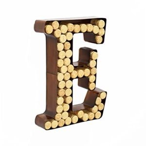 wine cork holder letter e | wine corks | flowers | metal wooden finished | wall art | holidays | home kitchen storage | housewarming | engagement | bridal |…