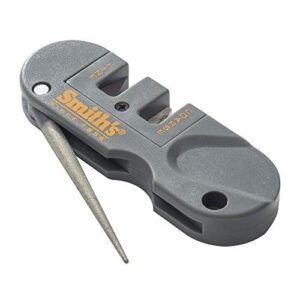 Smith's Abrasives PP1 hunting-knife-sharpeners 3.5" x 1" x 0" (Length x Width x Height & Smith's CCKS 2-Step Knife Sharpener