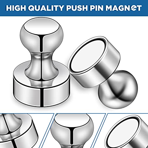 LOVIMAG Strong Magnets for Whiteboard, Fridge Magnet, Refrigerator Magnets, Small Push Pin Magnets for Whiteboard, Fridge, Office, Classroom and Map Magnets, Pack of 20