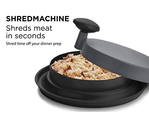 Chicken Shredder Shred Machine Meat Shredder for Pulled Pork Red Beef and Chicken 20CM/7.9IN Dishwasher Safe (1pc Gray)