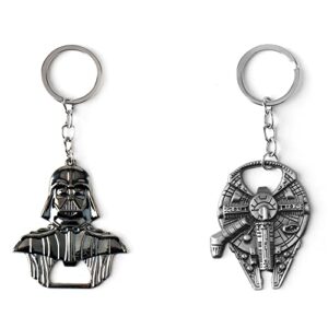 star wars bottle opener – star wars keychain – darth vader beer bottle opener manual alloy 2 pcs