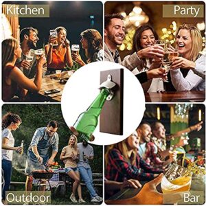 JIEZEE Gifts for Boyfriend Men Dad, Bottle Opener Wall Mounted Magnetic, Unique Beer Gift Ideas for Him Husband Grandpa Uncle, Cool Gadgets Christmas Stocking Stuffer