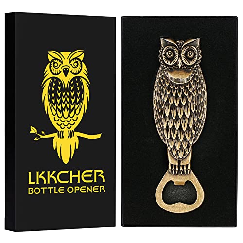 LKKCHER Owl Beer Bottle Openers, Owl Gifts for Women Female, Birthday Gifts Christmas Gifts for Women Men Wife Girlfriend, Beer Gifts for Men, Mother's Day Gifts