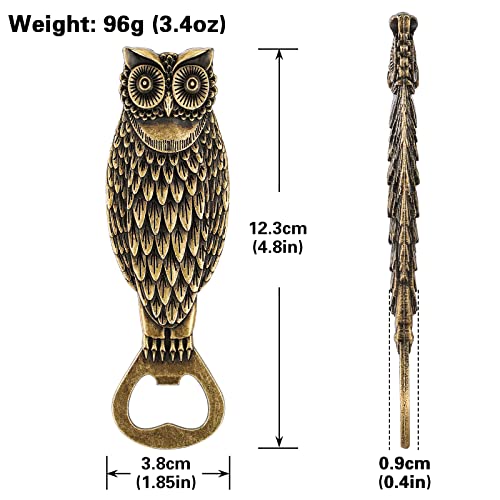 LKKCHER Owl Beer Bottle Openers, Owl Gifts for Women Female, Birthday Gifts Christmas Gifts for Women Men Wife Girlfriend, Beer Gifts for Men, Mother's Day Gifts