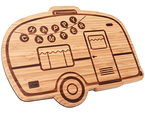 Camping Gifts for Camper, Camping Cutting Board, RV Kitchen Decoration, Camper Rv Trailer Accessories for Inside By OCCdesign