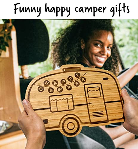 Camping Gifts for Camper, Camping Cutting Board, RV Kitchen Decoration, Camper Rv Trailer Accessories for Inside By OCCdesign