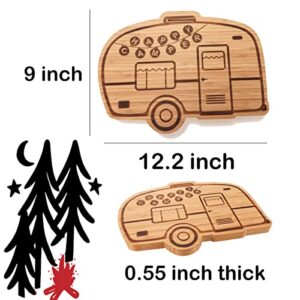 Camping Gifts for Camper, Camping Cutting Board, RV Kitchen Decoration, Camper Rv Trailer Accessories for Inside By OCCdesign