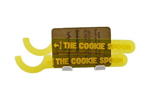 Drinking Sunlight Oreo Cookie Dunker Tool Kitchen Spoon Utensil (2-Pack), Yellow, 7'' (DS-101)