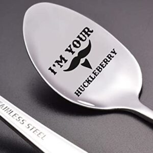 I'm Your HuckleBerry Hand Stamped Spoons Engraved Gift Spoon Hand Stamped Spoon Gifts Funny Gift SpoonsVintage SilverWare Spoons item Unique Gift idea Custom Engraved gift