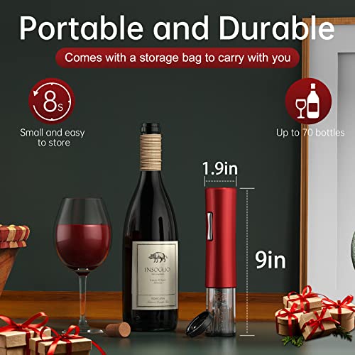 UNICHERRY Electric Wine Opener with Foil Cutter, Vacuum Stoppers, and Pourer - A Must-Have for Men and Women, Effortlessly Open Your Wine - Perfect for Home, Bar, Party, and Gifting