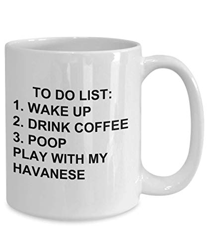 Havanese Owner Mug Dog Lovers To Do List Funny Coffee Mug Tea Cup Gag Mug for Men Women