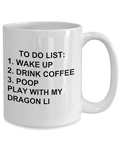 Dragon Li Owner Mug Cat Lovers To Do List Funny Coffee Mug Tea Cup Gag Mug for Men Women