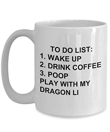 Dragon Li Owner Mug Cat Lovers To Do List Funny Coffee Mug Tea Cup Gag Mug for Men Women