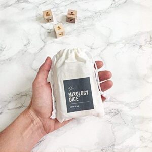 Mixology Dice® (pouch) // Inspiration for craft cocktails/gift for him, gift for boyfriend, gift for men, bartender gift