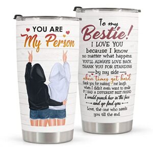 macorner gifts for best friend women – stainless steel tumbler 20oz gifts for women – unique gift for bestie, soul sister, bff, coworker birthday gift idea for best friend friendship gifts for women