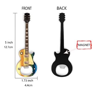 LanHong 2 Piece/Set Bottle Opener Beer Bottle Openers Guitar Shaped Bottle Opener Guitar Gift Kitchen Gadgets for Drinkers Music Guitar Lover