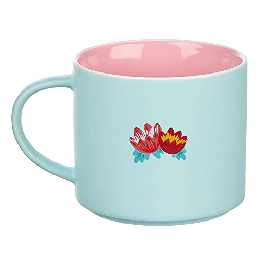 Bless Your Soul Large Blue Coffee Mug Y'all Need Jesus, Funny Birthday Gifts for Women/Men, Co-worker, Retro-Inspired Designs - 18oz Cup