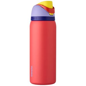 owala freesip insulated stainless steel water bottle with straw for sports and travel, bpa-free, 32-ounce, poolside punch