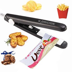 potato chips bag sealer clip kitchen gadgets, food sealer reusable heat sealer for snacks storage portable sealing machine works with plastic bag, candy bag, cookie bag, foil bag, color street nail