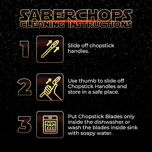 LIGHTSABER CHOPSTICKS LIGHT UP STAR WARS CHOPSTICK LED Glowing Light Saber Chop Sticks REUSABLE Sushi Sabers Cool Fun Geeky STARWARS Chop Stick Set 4 PAIRS FREE Keychain Bottle Opener & Pouch Gift Box