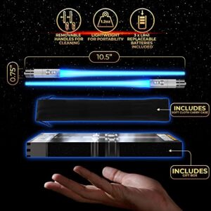 LIGHTSABER CHOPSTICKS LIGHT UP STAR WARS CHOPSTICK LED Glowing Light Saber Chop Sticks REUSABLE Sushi Sabers Cool Fun Geeky STARWARS Chop Stick Set 4 PAIRS FREE Keychain Bottle Opener & Pouch Gift Box