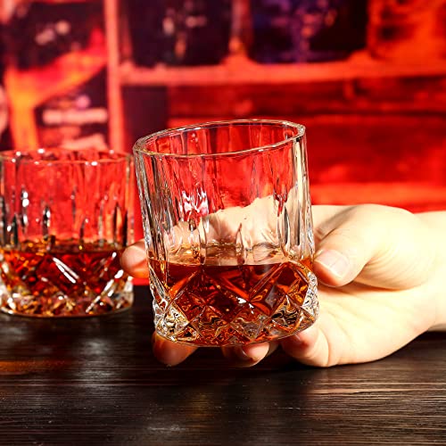 Whiskey Stones Gift Set - Whiskey Glass Set of 2 - Granite Chilling Whiskey Rocks - Scotch Bourbon Whiskey Glass Gift Box Set - Best Drinking Gifts for Men Dad Husband Birthday Party Holiday Present