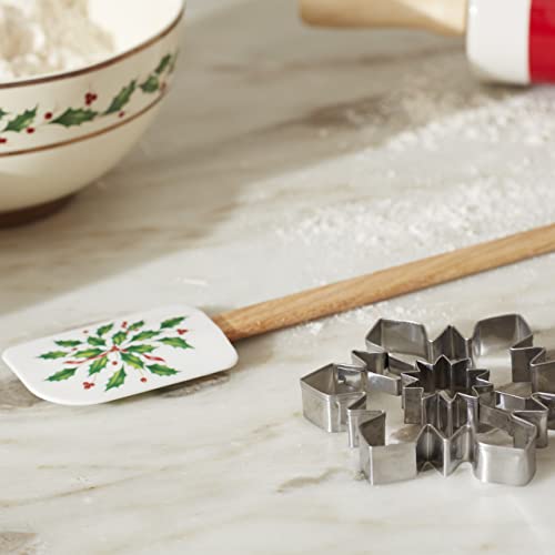 Lenox Holiday Spatula with Snowflake Cookie Cutter, 0.35, Multi