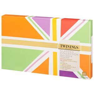 Twinings Tea Classics Collection, Variety Gift Box Sampler, 48 Tea Bags (Pack of 1)