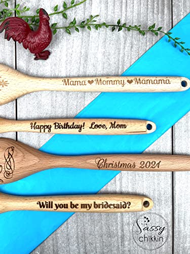 Alexa Cook Dinner Funny Wooden Spoon, Laser Engraved Gag Gift, Personalization Available, Funny Kitchen Gift, Alexa Kitchen, Stocking Stuffer