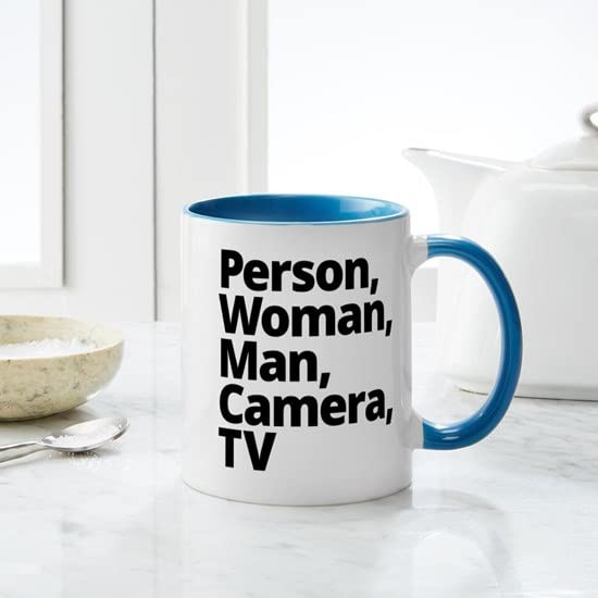 CafePress Person Woman Man Camera Tv Mugs Ceramic Coffee Mug, Tea Cup 11 oz