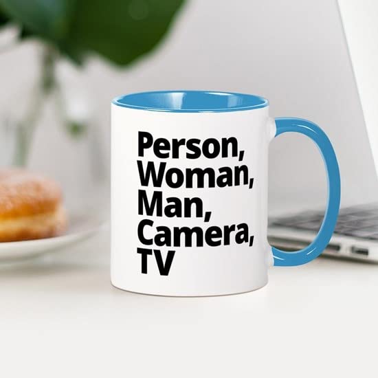 CafePress Person Woman Man Camera Tv Mugs Ceramic Coffee Mug, Tea Cup 11 oz