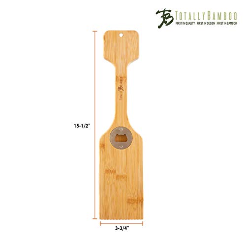 Totally Bamboo BBQ Grill Scraper with Bottle Opener