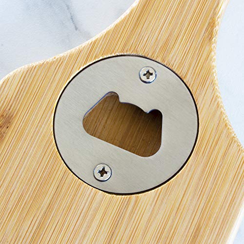 Totally Bamboo BBQ Grill Scraper with Bottle Opener