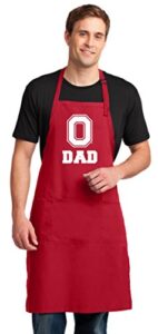 broad bay large ohio state dad mens apron or osu buckeye father aprons