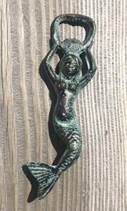 mythical mermaid beer bottle opener – unique nautical bar decor – best friend barware gift – stocking stuffer