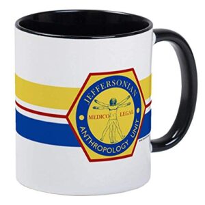 bones jeffersonian anthropology unit fu mug – ceramic ringer 11oz coffeetea cup present stocking stuffer one pack som3q0