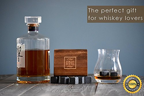 Whiskey Stones – 9 Whiskey Rocks Whiskey Gifts for Men for Scotch, Whiskey, Bourbon, Tequila, Vodka, Rum, Wine