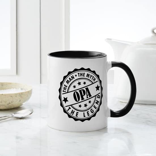 CafePress Opa The Man The Myth The Legend Mugs Ceramic Coffee Mug, Tea Cup 11 oz