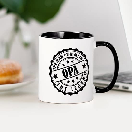 CafePress Opa The Man The Myth The Legend Mugs Ceramic Coffee Mug, Tea Cup 11 oz