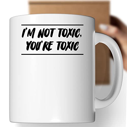 Coffee Mug I'm Not Toxic Funny Reading Funny Tea Christmas Stocking Stuffers 861006