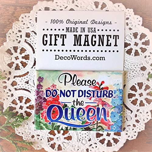 New Approx. 2" x 3" Please Do Not Disturb The Queen Gift Gift Magnet Stocking Stuffer USA New - Perfect for Home Office Decor